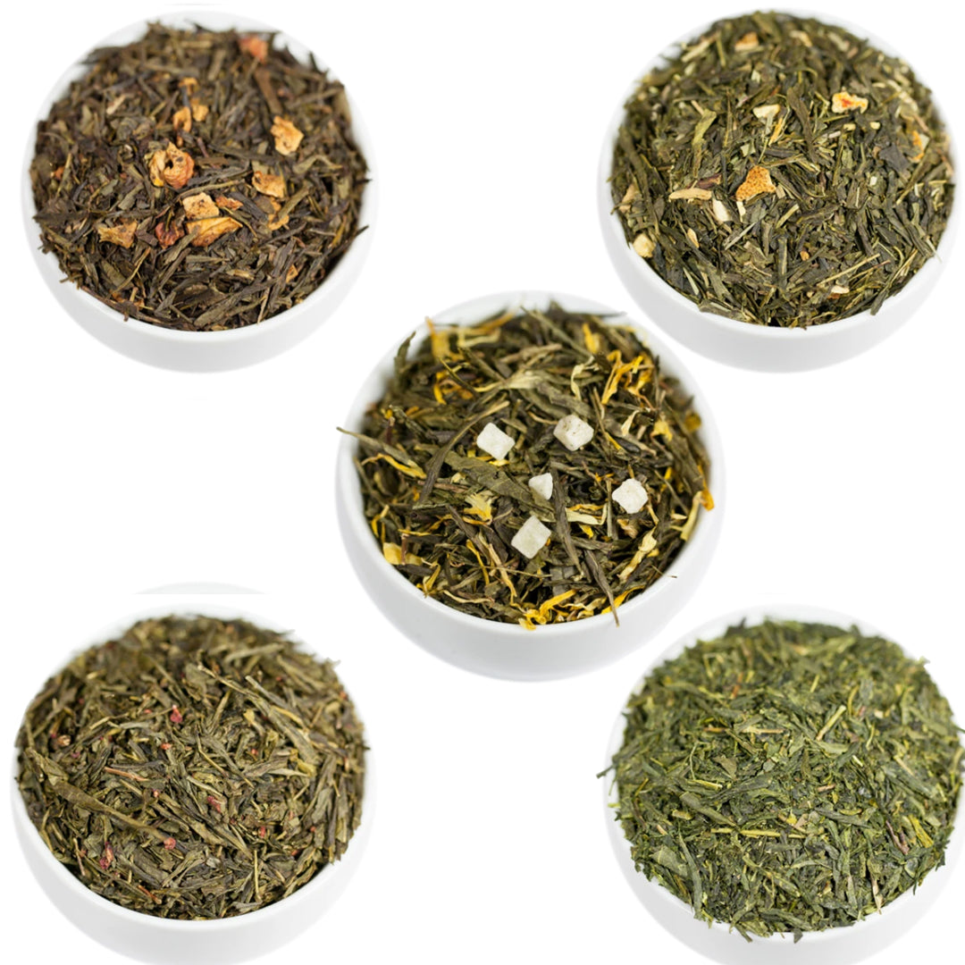 Green Tea - 5 Tea Collection | Gift Set | Loose Leaf | Sampler Box ...