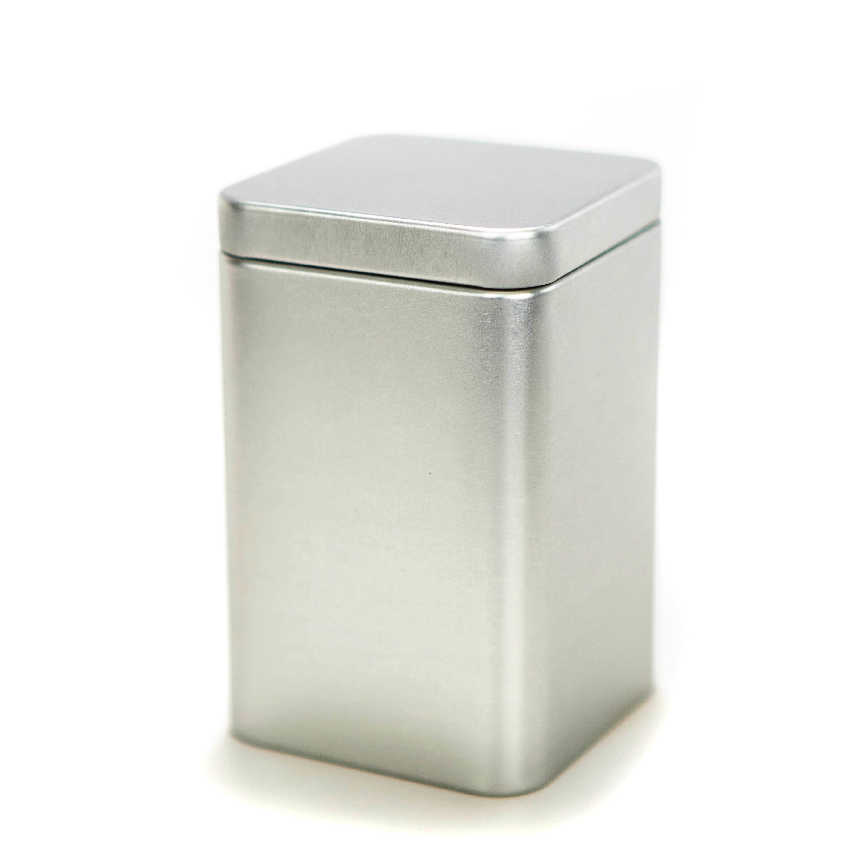 Square Tin - Silver – The Spice Hut